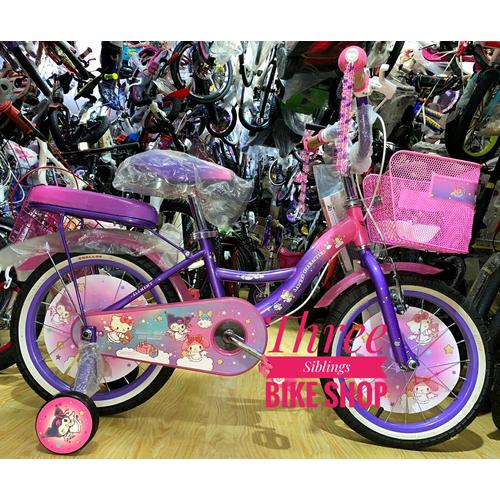 Jual SEPEDA MINI ANAK ELEMENT SANRIO HELLO KITTY 18 INCH PINK PURPLE ...