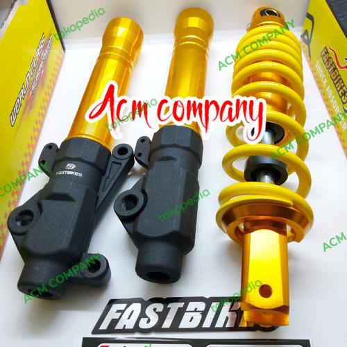 Jual Variasi Shockbreaker Depan Belakang Gold Series Beat Scoopy Vario ...