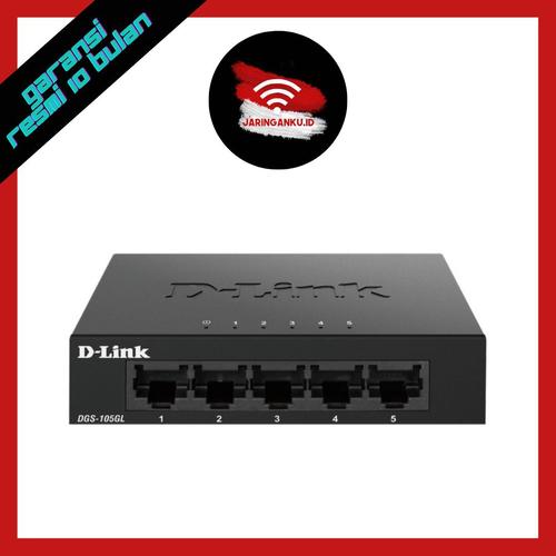 Jual D-LINK DGS-105GL 5-port Gigabit Switch Metal Case Dlink DGS-105 GL ...