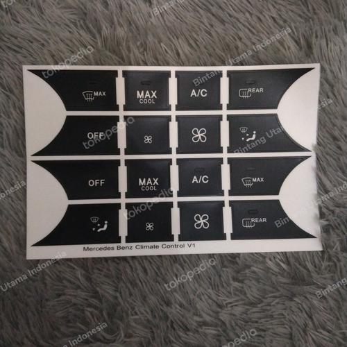 Jual Sticker Tombol AC Lengkap Mercedes W204 C200 C230 C250 C280 C300 ...