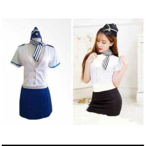 Jual Lingerie Sexy Costume Seragam Kostum Sekertaris Pramugari Seksi