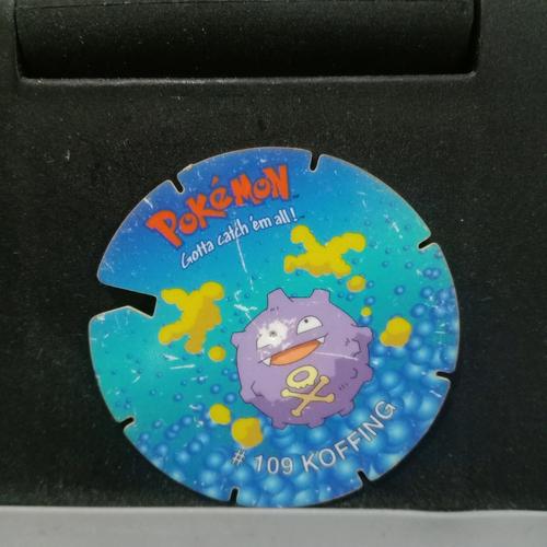 Jual mainan hadiah chiki tazos spin 3d pokemon vintage jadul koffing ...
