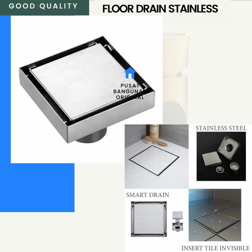 Jual FLOOR DRAIN MINIMALIS SARINGAN GOT DESAIN SMART DRAIN SS304 ANTI ...