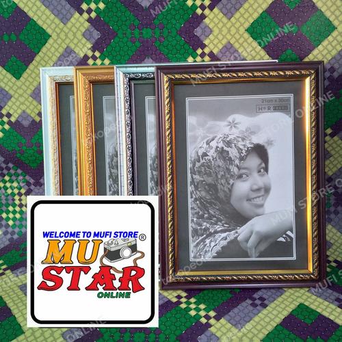 Jual Bingkai frame pigura foto ijazah A4 (21cm x 30cm ) motif mika ...