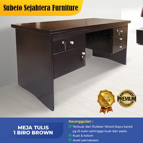 Jual Meja Tulis/Meja Kerja/Meja Belajar 1 Biro Brown - Kab. Sidoarjo ...