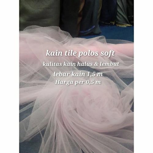 Jual Kain tile polos soft/lembut/halus/tidak kaku/harga per 0,5 m ...