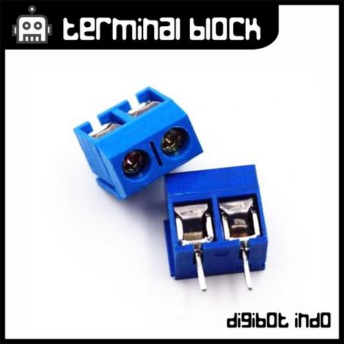 Jual Terminal Block Biru 2 Pin - 5mm Connector Screw Cable - Kab. Kudus ...