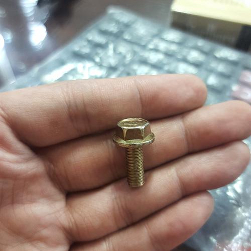 Jual flange bolt m6 x 15 baut 10 baut kuping flangebolt 6x15 flange nut ...