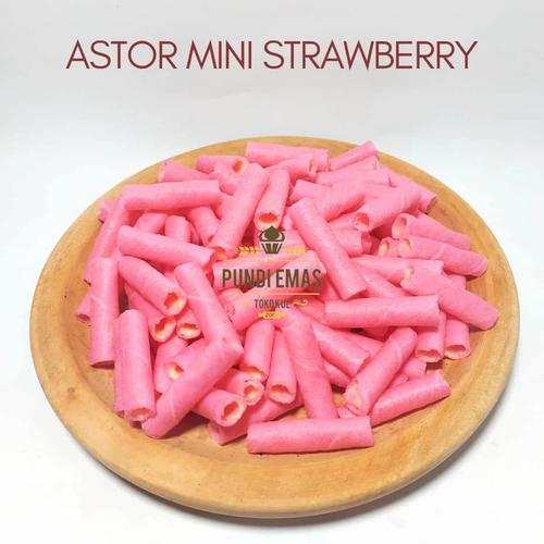 Jual WAFER ROLL STRAWBERRY 250gr | ASTOR MINI BARCELONA | WAFER STICK ...