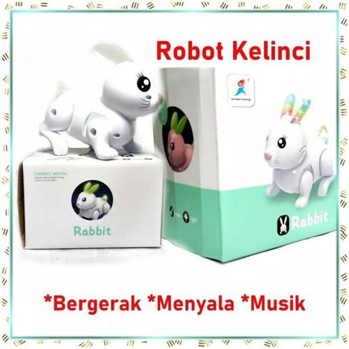Jual Mainan Kelinci / Mainan Robot Kelinci Berjalan Dengan Musik dan ...