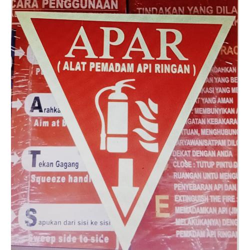 Jual AKRILIK APAR SEGITIGA FOSFOR 35 X 35 CM GLOW IN THE DARK ACRYLIC ...