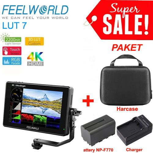 Jual Feelworld LUT7 4K HDMI 3D LUT LCD Monitor PAKET - Jakarta Barat ...