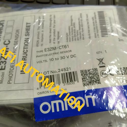 Jual E3ZM- CT61 ( OIL & COOLANT RESISTANT) OMRON PHOTO ELECTRIC SENSOR ...