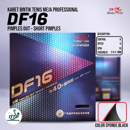 Jual KARET TENIS MEJA BINTIK DOUBLE FISH DF 16 ORIGINAL - Hitam - Jakarta Timur - syafiqsport ...