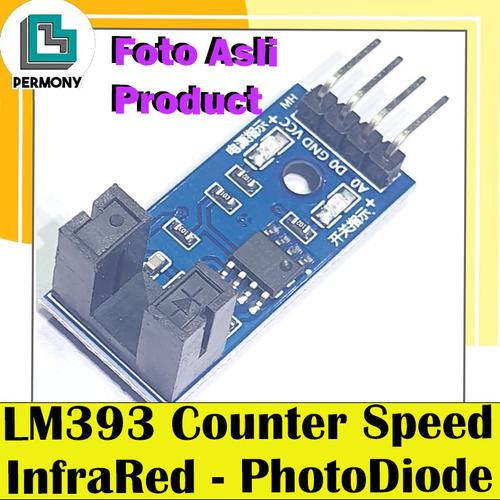 Jual LM393 Speed Sensor Infrared Photodiode counter kecepatan - Jakarta ...