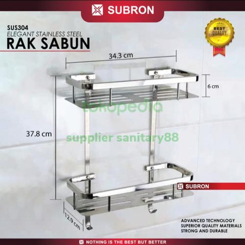 Jual rak sabun stainless sudut 2susun/rak satinles kamar mandi - Kota ...