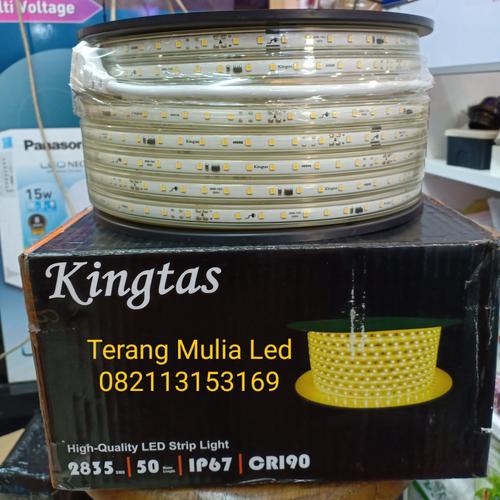 Jual lampu selang led strip 2835 50mtr potong 20cm kingtas ...