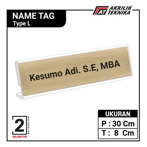 Promo AKRILIK NAMA / NAMA PANITIA / PAPAN NAMA MEJA AKRILIK 8 x 30 CM ...