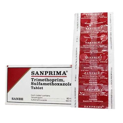 Jual SANPRIMA 1 STRIP 10 TABLET / SULFAMETHOXAZOL / INFEKSI BAKTERI ...
