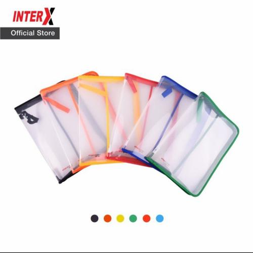 Jual Inter X map plastik Zipper bag resleting folio Premium jaring ...