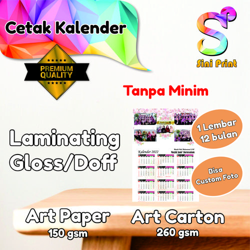 Jual Kalender 12 Bulan (1 Lembar) - AC 210, standard - Jakarta Selatan ...