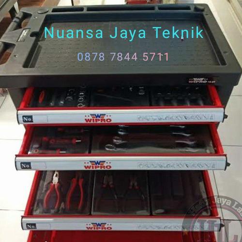 Jual (Njt)Tool Box Trolley cabinet + Tool Kit Set 6 Susun 127 pcs Wipro - Jakarta Utara - Nuansa ...
