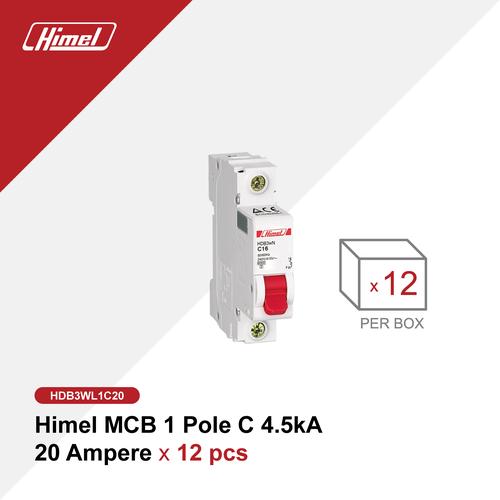 Promo Himel Bundle MCB 1 Pole C 4.5kA 20 A isi 12 pcs - Jakarta Pusat ...