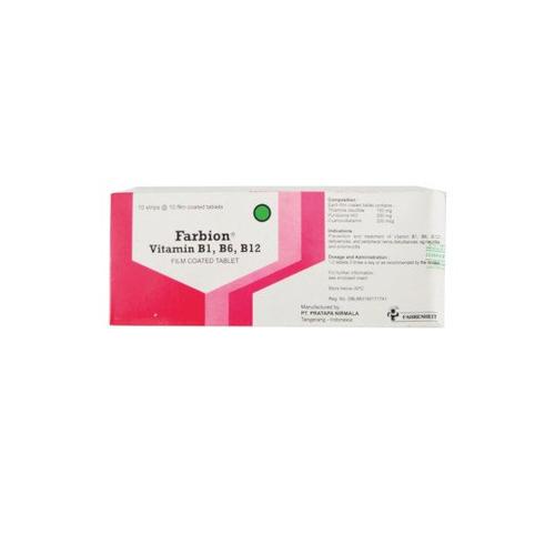Jual FARBION PARBION VARBION 1 BOX 10 STRIP 100 TABLET OBAT ...