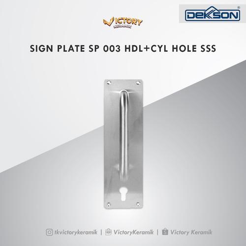 Jual SIGN PLATE DEKSON SP 003 HDL+CYL HOLE SSS - Kab. Bandung ...