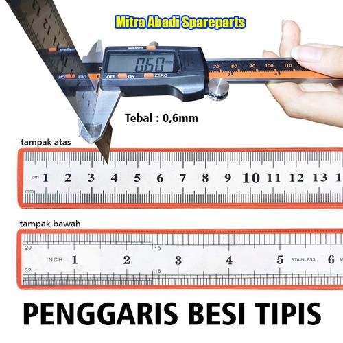 Jual Penggaris Besi Stainless Steel Tipis - 60 cm - Jakarta Barat ...