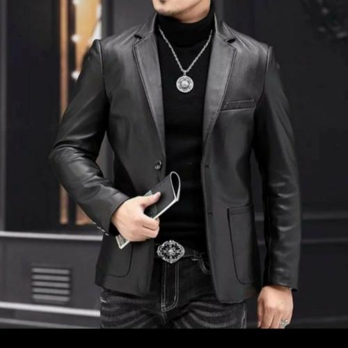 Jual jaket Kulit pria asli Domba Original - Hitam, XXL - Kab. Garut ...