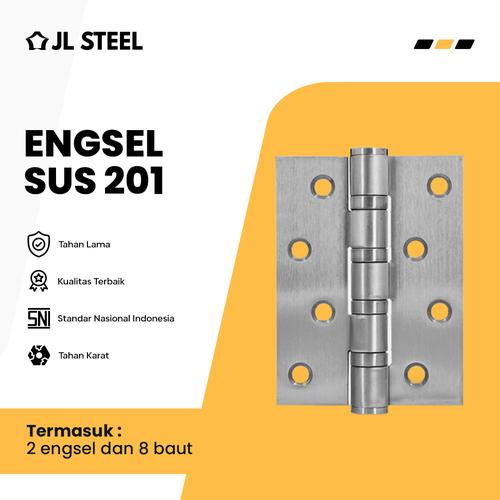 Jual Engsel kupu kupu 4 INCH HINGE 4" Engsel Pintu Stainless SS SUS 201 ...
