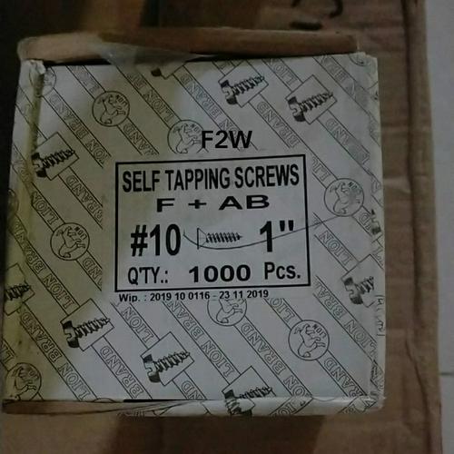 Jual SEKRUP TAPPING FAB 10X1" MOON LION SKRUP FH (+) KEPALA RATA 2,5CM ...