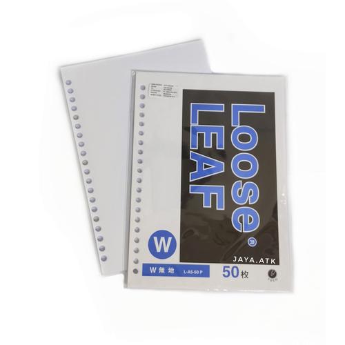 Jual KERTAS BINDER A5 LOOSE LEAF 20 RING POLOS 50 LBR PUTIH TEBAL TOYO ...