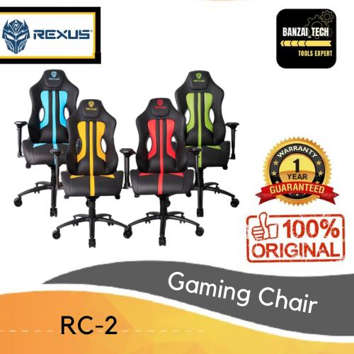 Jual Rexus RC2 Raceline Ultimate Gaming Chair / Kursi Gaming - Merah ...