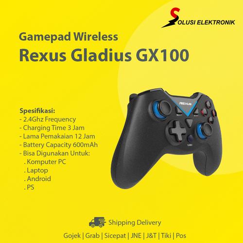Jual Rexus Gladius GX100 Gamepad Gaming Wireless Stick Android PC ...