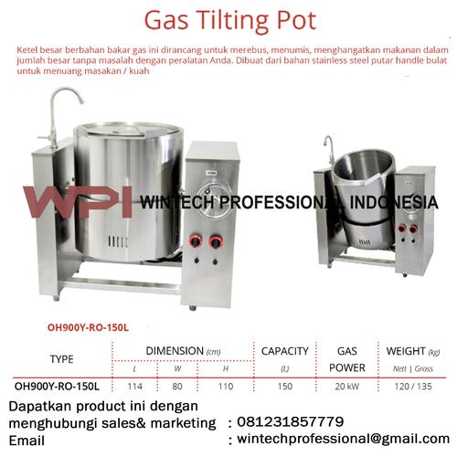 Jual Getra OH900Y-RO-150L Gas Tilting Pot - Kettle Besar Mesin Perebus ...