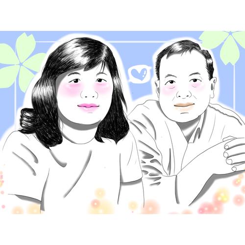 Jual (CETAK+FRAME 6R) Ilustrasi Gambar Karikatur / Desain Kartun - 2 ...