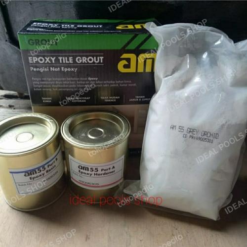 Jual E Poxy Tile Grout AM 55 Semen Nat Kolam Renang Grey Orchid Kemasan ...