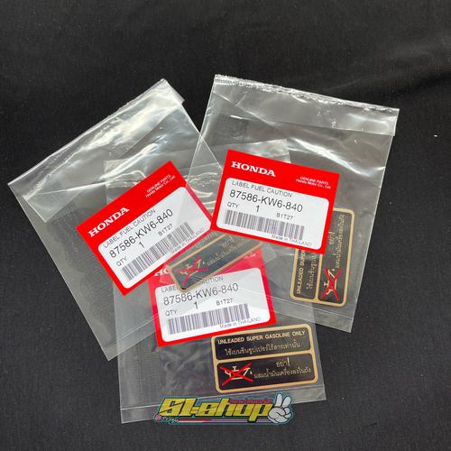 Jual Sticker fuel NSR 150 SP sticker oli honda original thailand - Kota ...