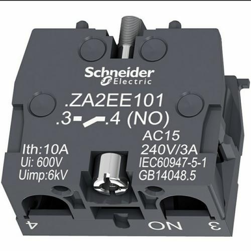 Jual Auxiliary Contact Blok ZA2EE101 4(NO) Schneider Kontak Blok XA2 ...
