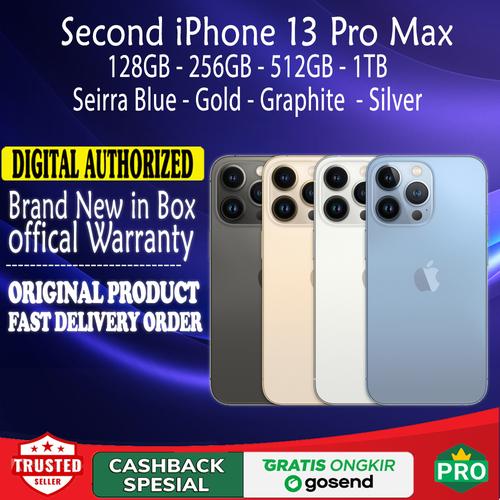 Jual iPhone 13 Pro Max 2nd Second Like New 128GB 256GB 512GB 1TB Secondhand - 256GB, Graphite ...
