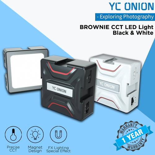 Jual YC Onion Brownie CCT LED Camera Video Light Black / White / Pink ...