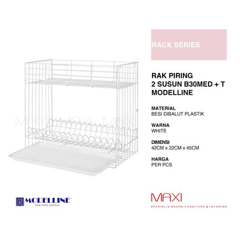 Jual RAK PIRING MINI 2 SUSUN + TATAKAN MODELLINE B30MED+T - Kota ...