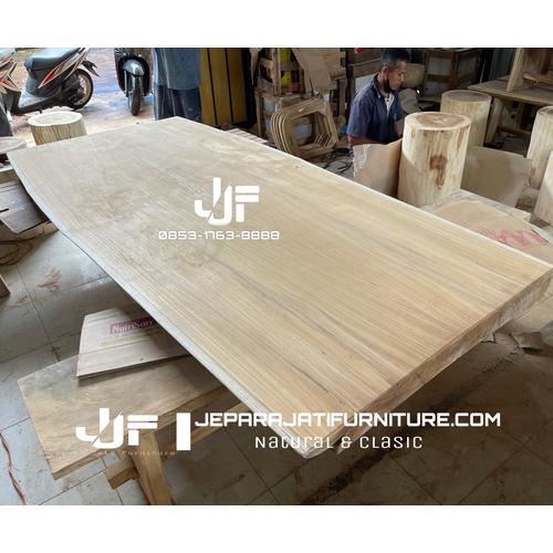 Jual Top table papan meja kayu jati solid tebal 10 cm - Kab. Jepara ...