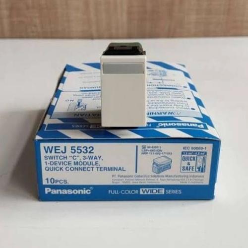 Jual PANASONIC MATA SAKLAR KECIL HOTEL (2 ARAH) WEJ 5532 WIDE SERIES ...