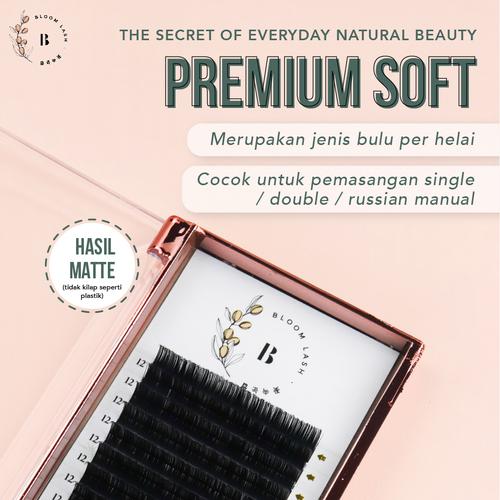 Jual Eyelash extension BLOOM LASH PREMIUM SOFT 16 BARIS LEMBUT/ bulu mata - 0.15 C, 9mm - Kota ...
