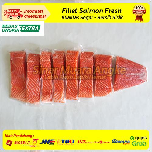 Jual Salmon Fillet Fresh @200gr Sashimi Grade (Norwegian Salmon) - 500 ...