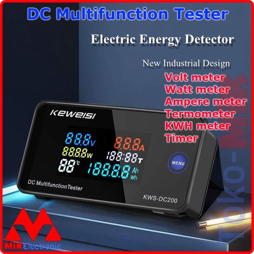 Jual KWS-DC200 DC MULTI VOLT CURRENT ENERGY POWER KWH METER 10A 50A ...