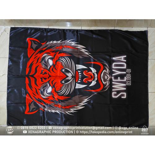 Jual SABLON BENDERA CUSTOM TEXTILE SATIN UKURAN 150 x 100 cm - Kota ...
